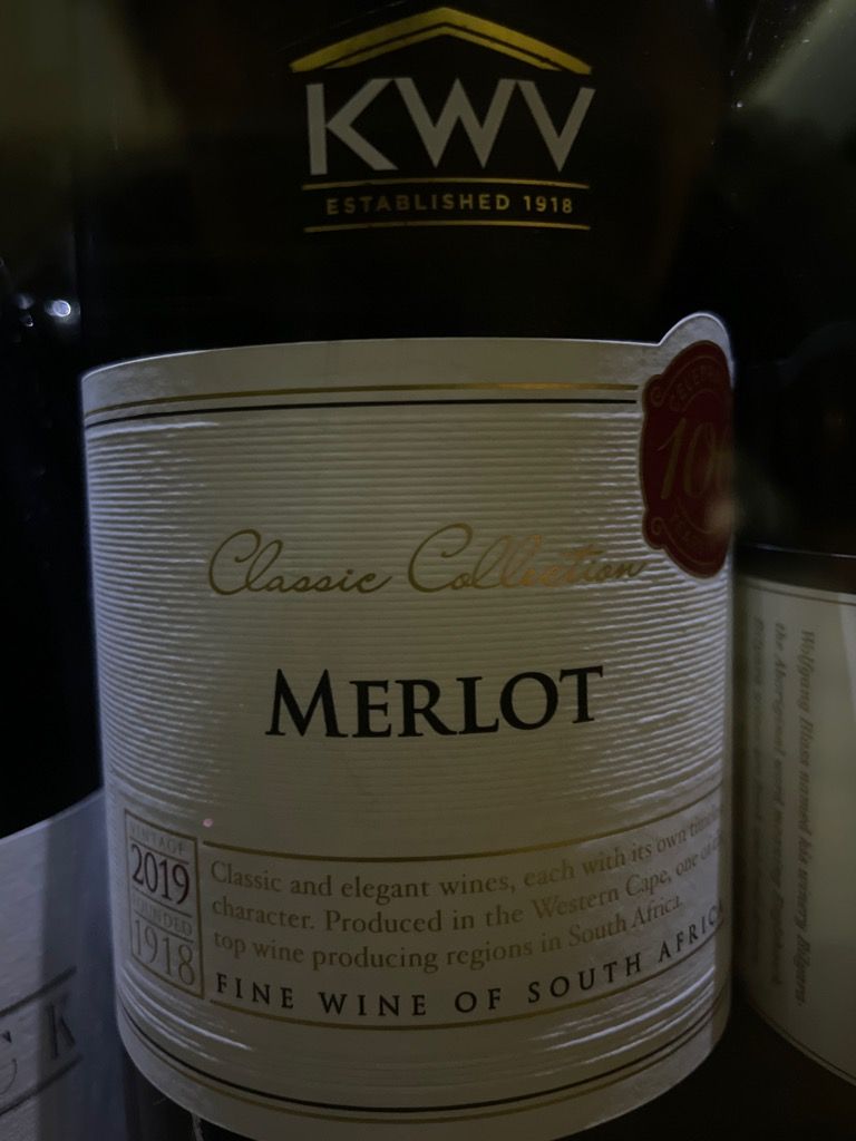 2020 KWV Merlot Classic Collection, South Africa, Western Cape ...