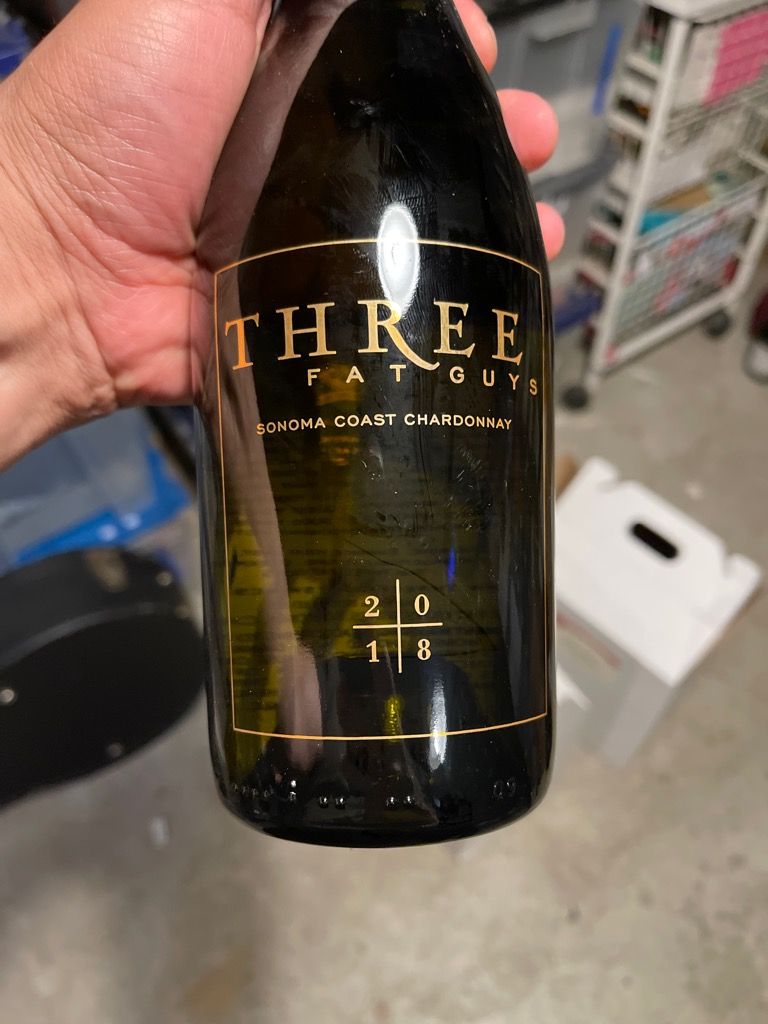 2018 Three Fat Guys Chardonnay Sangiacomo Vineyard, USA, California ...