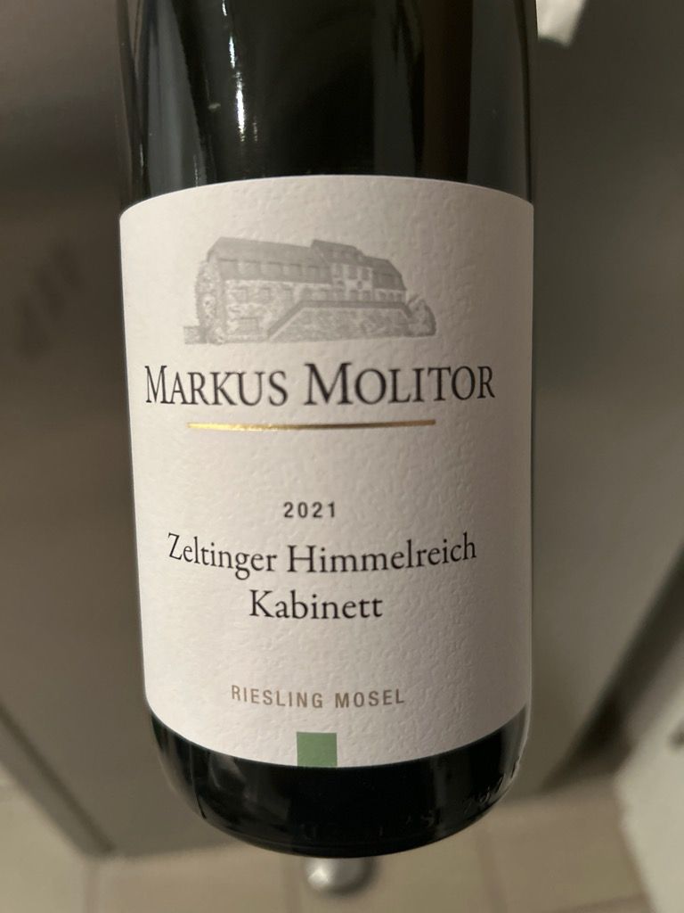 2021 Markus Molitor Zeltinger Himmelreich Riesling Kabinett (Green ...
