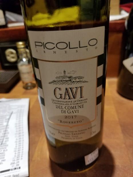 2017 Ernesto Picollo Gavi Gavi di Gavi Rovereto, Italy, Piedmont, Gavi ...