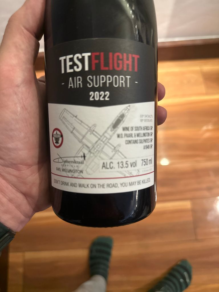 2022 Fuselage Wines Test Flight Air Support, South Africa, Coastal ...