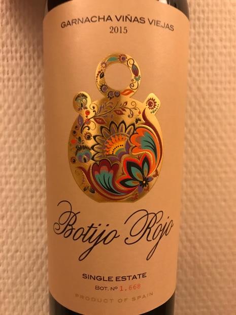 2015 Botijo Rojo Garnacha, Spain - CellarTracker