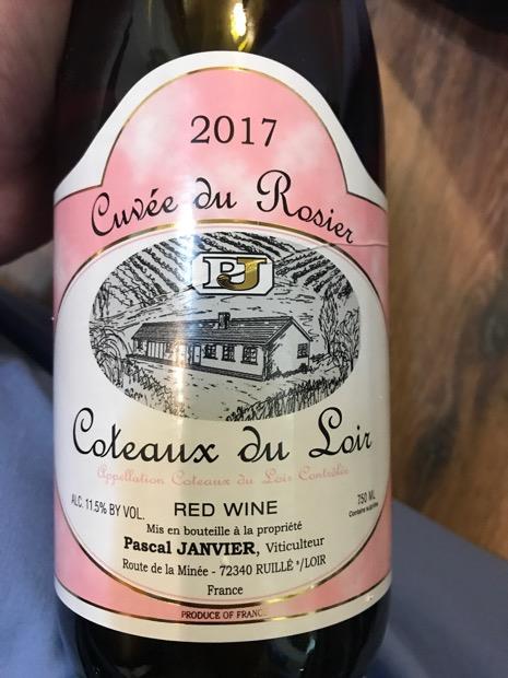 2017 Pascal Janvier Coteaux du Loir Cuvée du Rosier, France, Loire ...