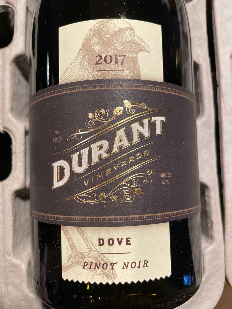 2017 Durant Vineyards Pinot Noir Dove, USA, Oregon, Willamette Valley ...