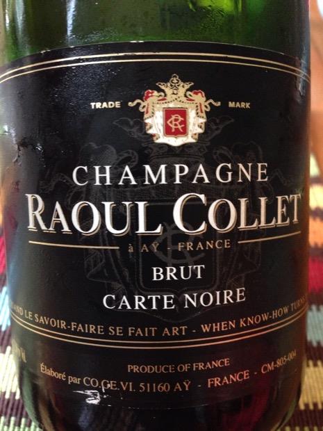 NV Raoul Collet Champagne Carte Noire Brut, France, Champagne ...