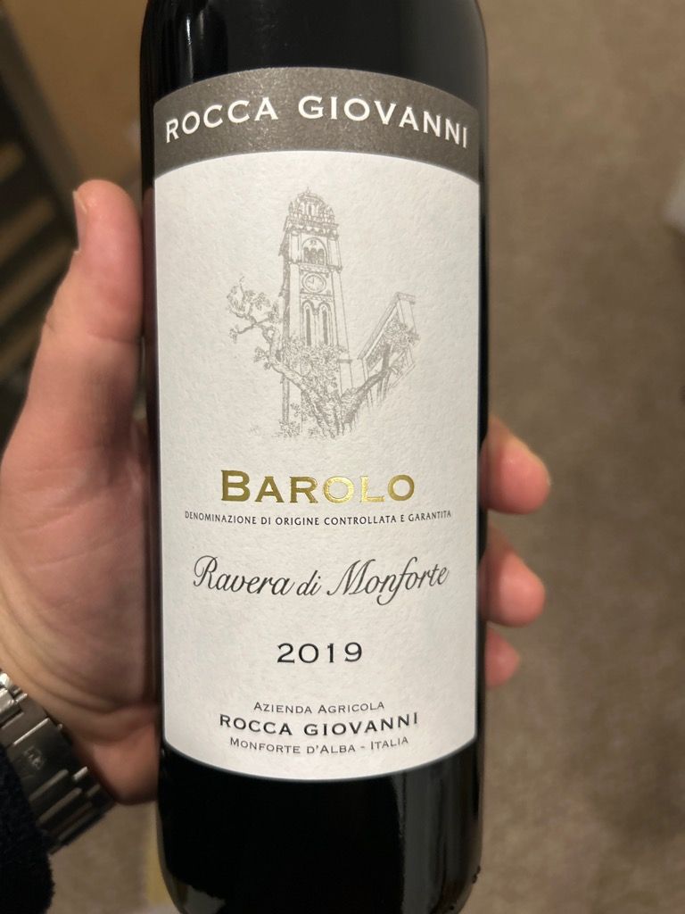 2019 Giovanni Rocca Barolo Ravera di Monforte, Italy, Piedmont, Langhe ...