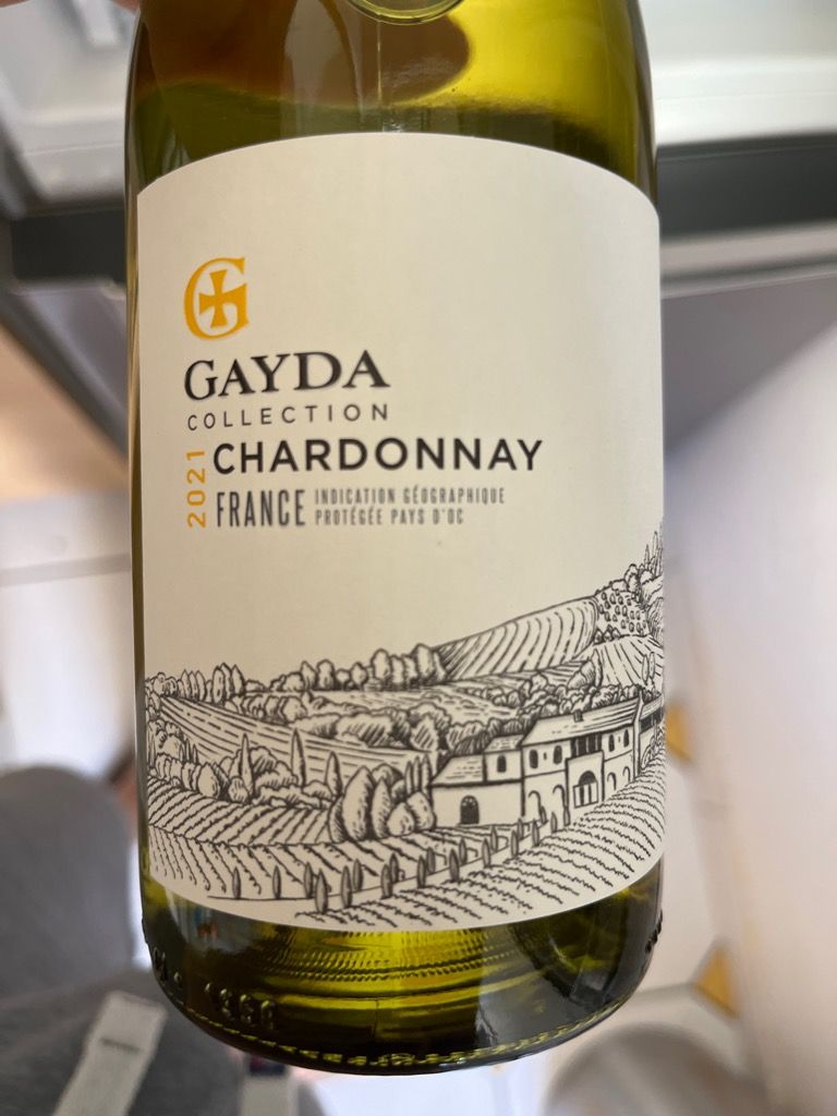 2020 Domaine Gayda Chardonnay Vin de Pays d'Oc, France, Languedoc ...