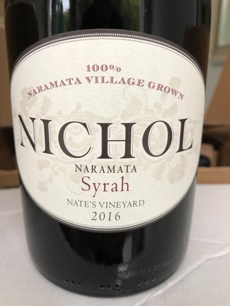 2016 Nichol Vineyard Syrah Nate's Vineyard, Canada, British Columbia ...
