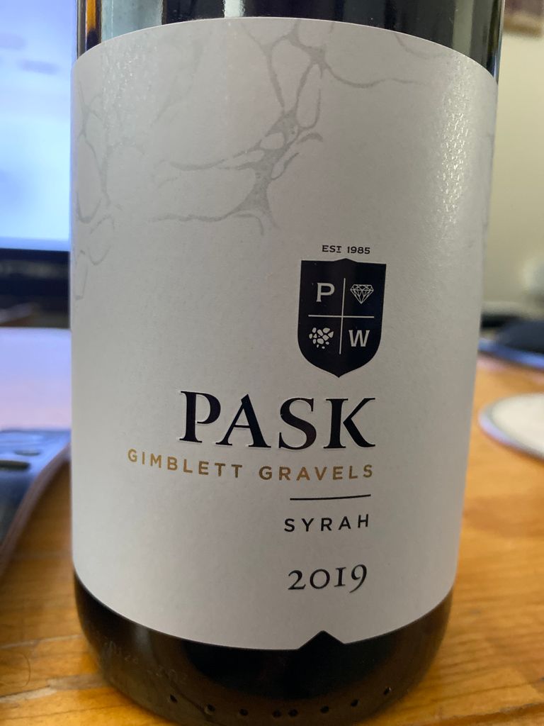 2020 C J Pask Syrah, New Zealand, North Island, Hawke's Bay, Gimblett ...