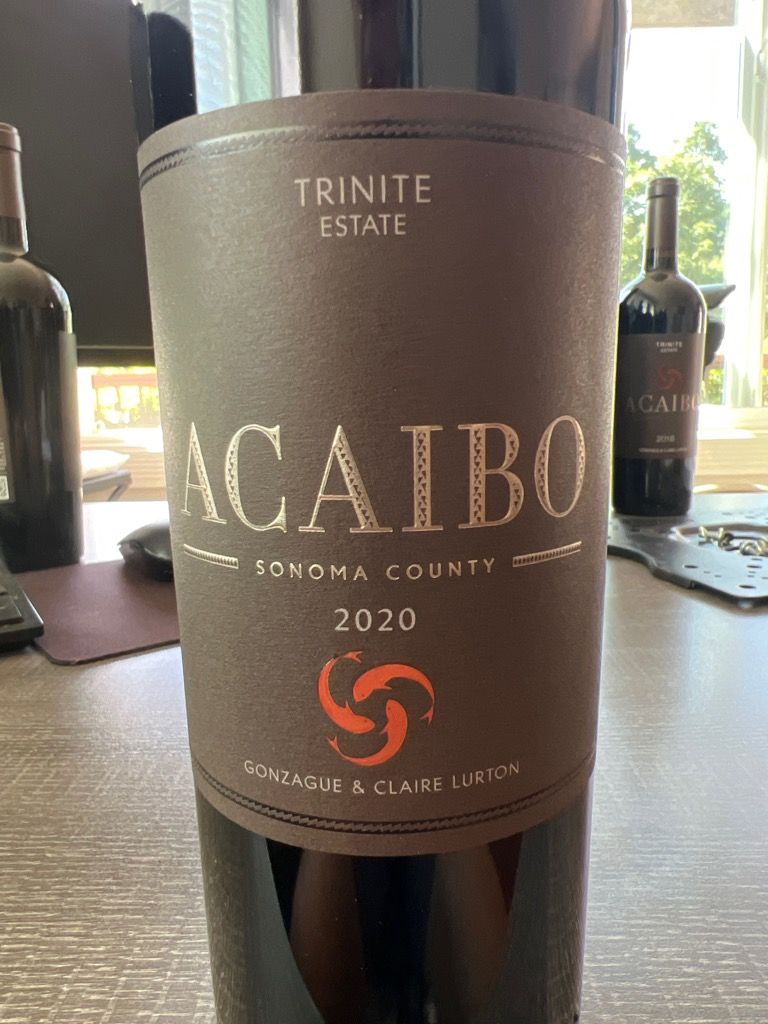 2020 Trinité Estate Acaibo, USA, California, Sonoma County, Chalk Hill ...