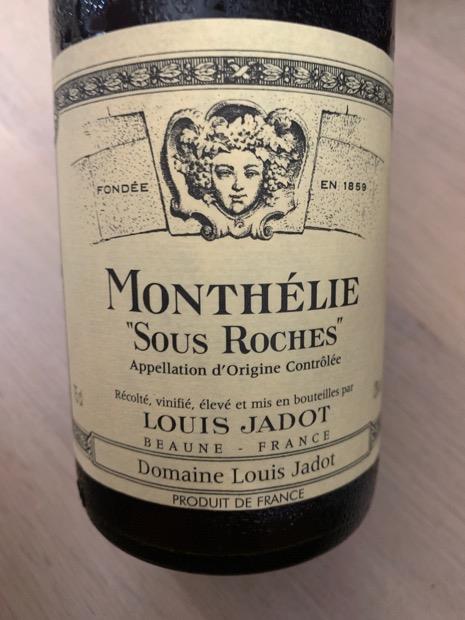 2014 Louis Jadot Monthélie Sous Roches, France, Burgundy, Côte de ...