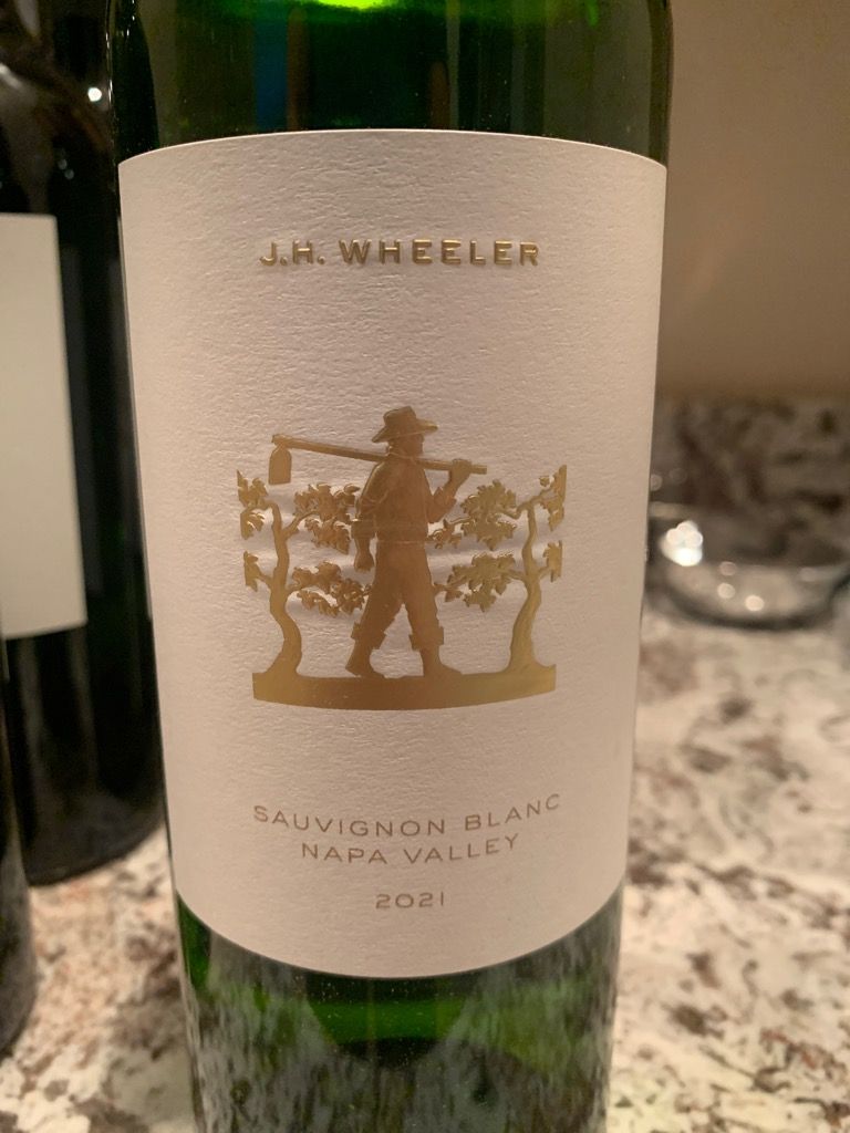 2021 J.H. Wheeler Sauvignon Blanc, USA, California, Napa Valley ...