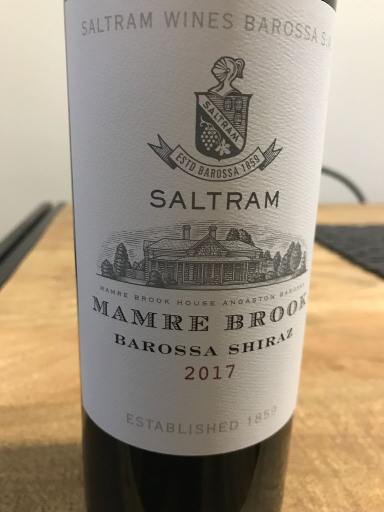 2017 Saltram Shiraz Mamre Brook, Australia, South Australia, Barossa ...