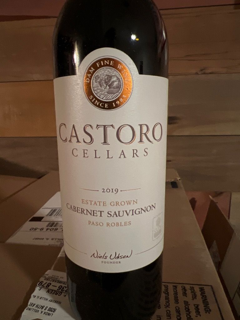 2019 Castoro Cellars Cabernet Sauvignon Estate, USA, California ...