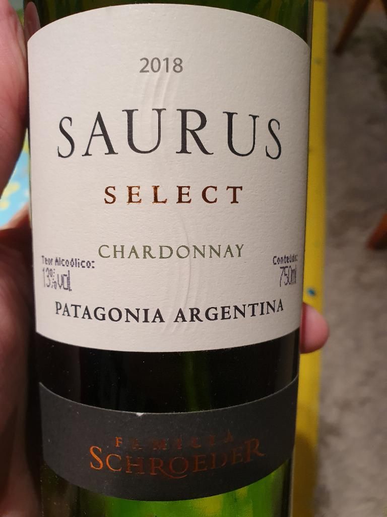 2018 Bodega Familia Schroeder Chardonnay Saurus Select, Argentina ...