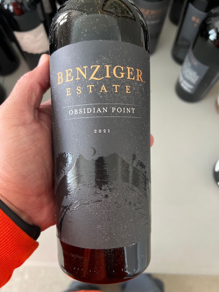 2021 Benziger Family Winery Estate Obsidian Point, USA, California ...