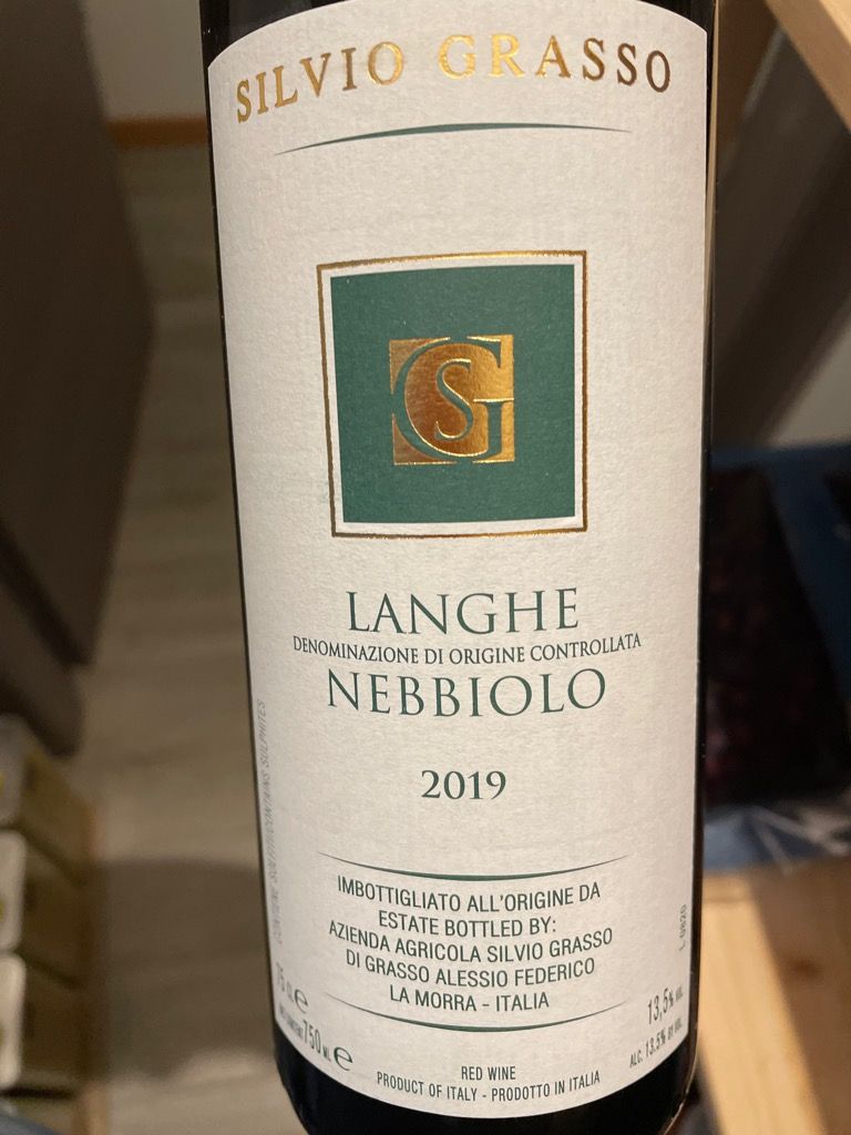 2019 Silvio Grasso Langhe Nebbiolo, Italy, Piedmont, Langhe, Langhe DOC ...