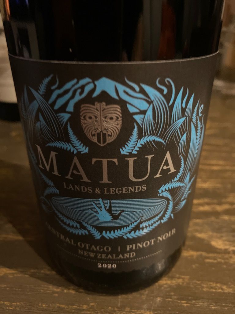 2021 Matua Pinot Noir Lands & Legends, New Zealand, South Island, Otago ...