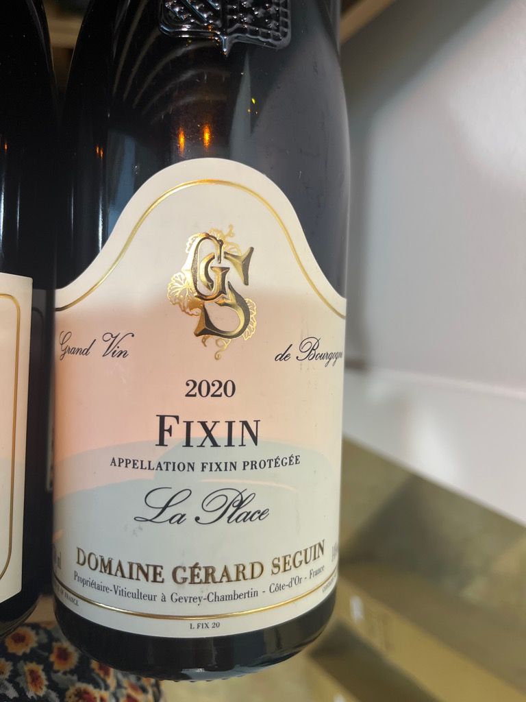2020 Gérard Seguin Fixin La Place, France, Burgundy, Côte de Nuits ...