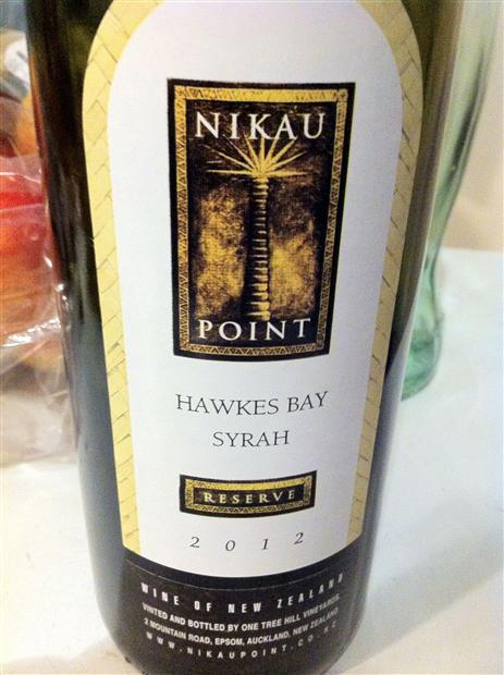 2014 Nikau Point Syrah Reserve, New Zealand, North Island, Hawke's Bay ...