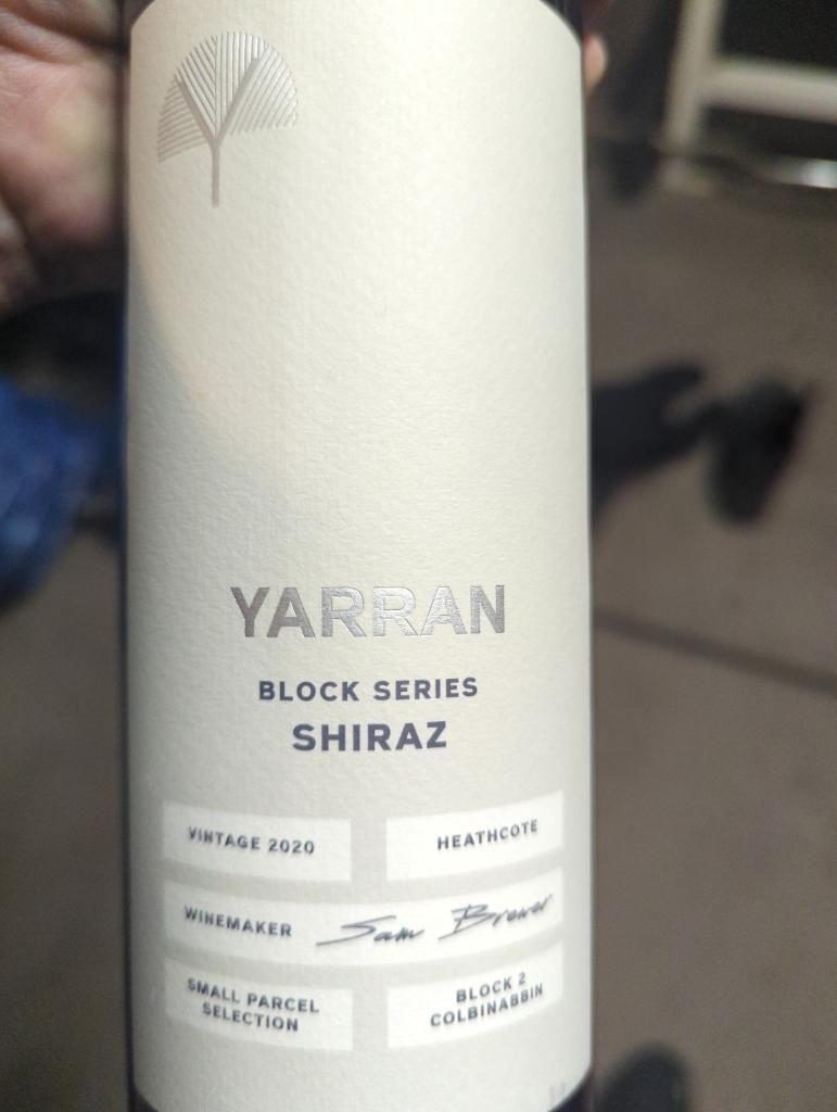2022 Yarran Wines Shiraz B Series, Australia, Victoria, Central ...