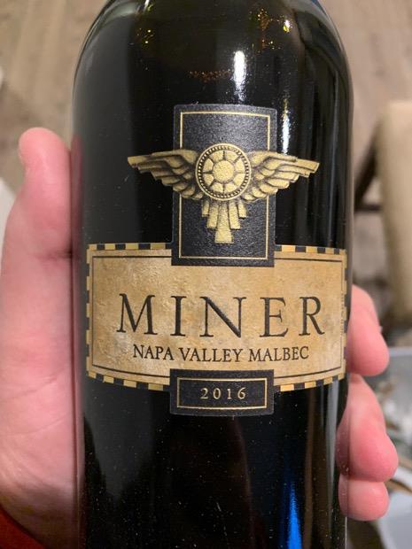 2016 Miner Family Malbec Napa Valley, USA, California, Napa Valley ...