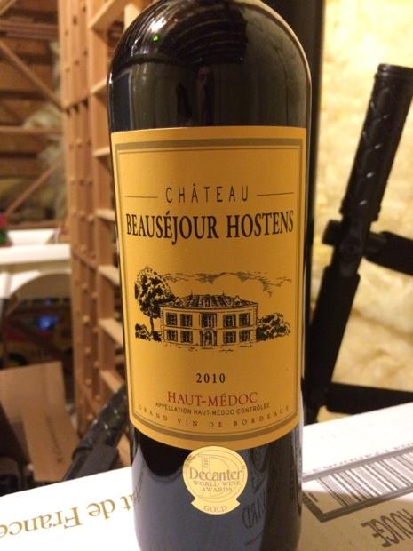 2010 Château Beauséjour Hostens, France, Bordeaux, Médoc, Haut-Médoc ...
