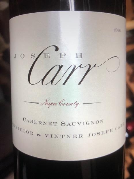 2008 Joseph Carr Cabernet Sauvignon, USA, California, Napa Valley ...