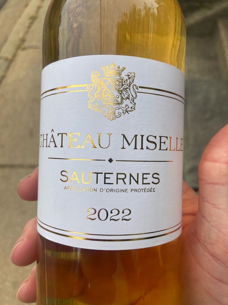 2022 Château Miselle, France, Bordeaux, Sauternais, Sauternes ...