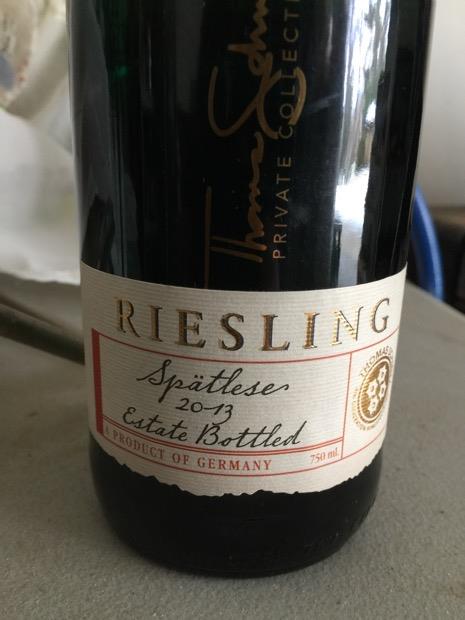 2012 Thomas Schmitt Riesling Private Selection Spätlese, Germany, Mosel ...