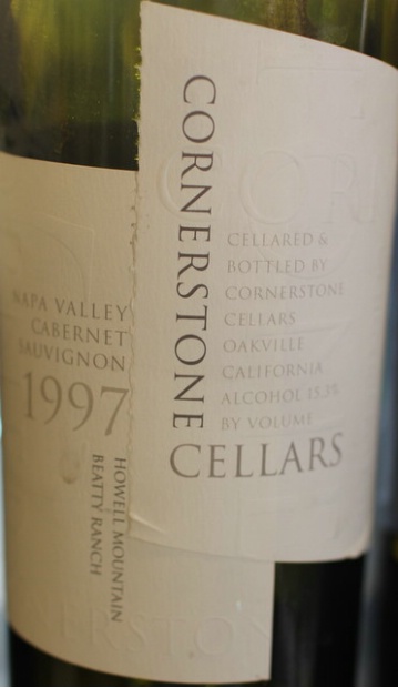 1997 Cornerstone Cellars Cabernet Sauvignon Cornerstone Vineyard, USA ...