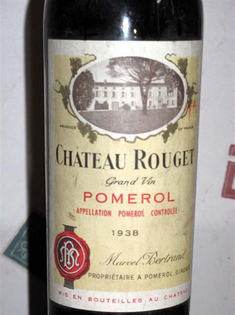 1938 Château Rouget, France, Bordeaux, Libournais, Pomerol - CellarTracker