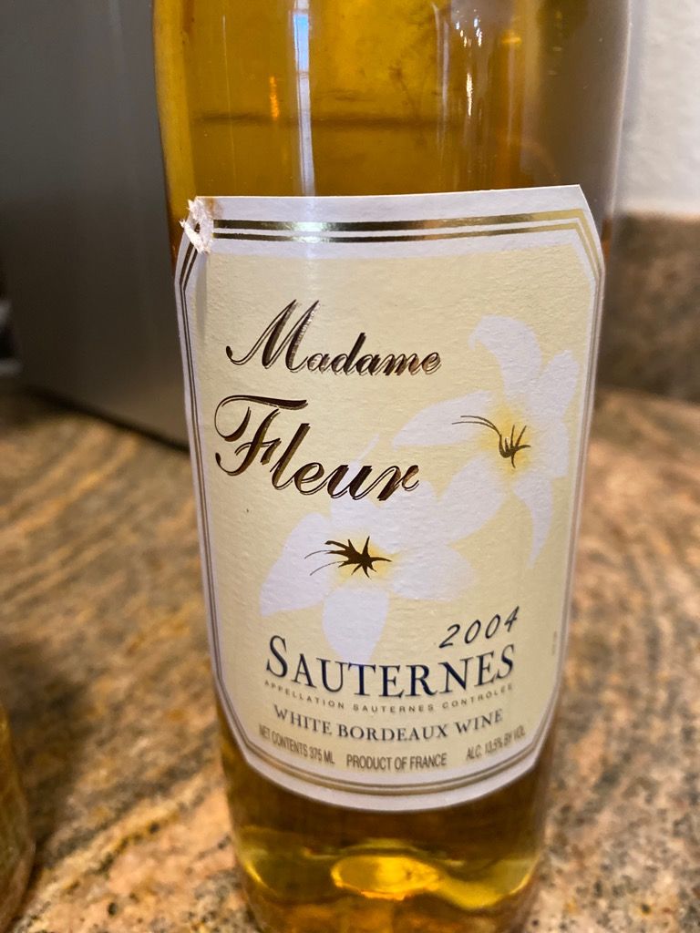 2004 Madame Fleur, France, Bordeaux, Sauternais, Sauternes - CellarTracker