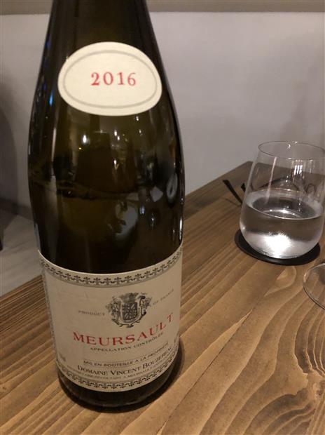 2016 Vincent Bouzereau Meursault, France, Burgundy, Côte de Beaune ...