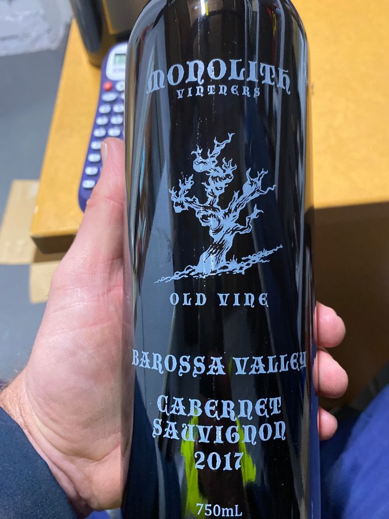 2016 Monolith Vintners Cabernet Sauvignon Old Vine Barossa Valley ...
