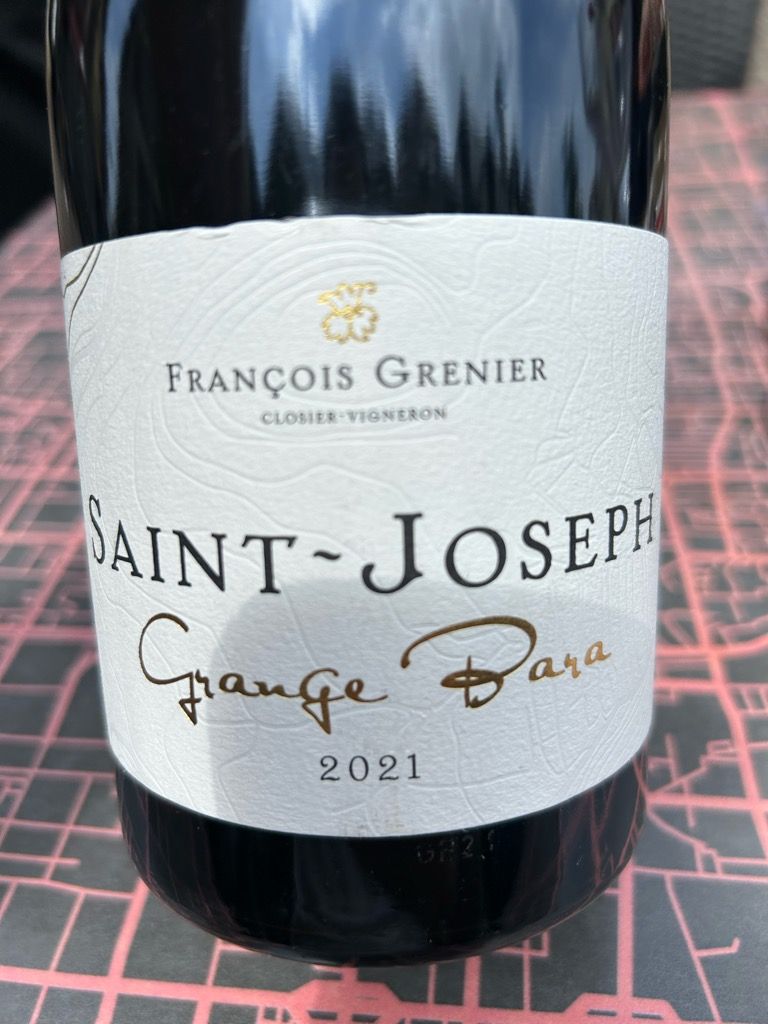 2024 Francois Grenier St. Joseph Grange Bara, France, Rhône, Northern ...