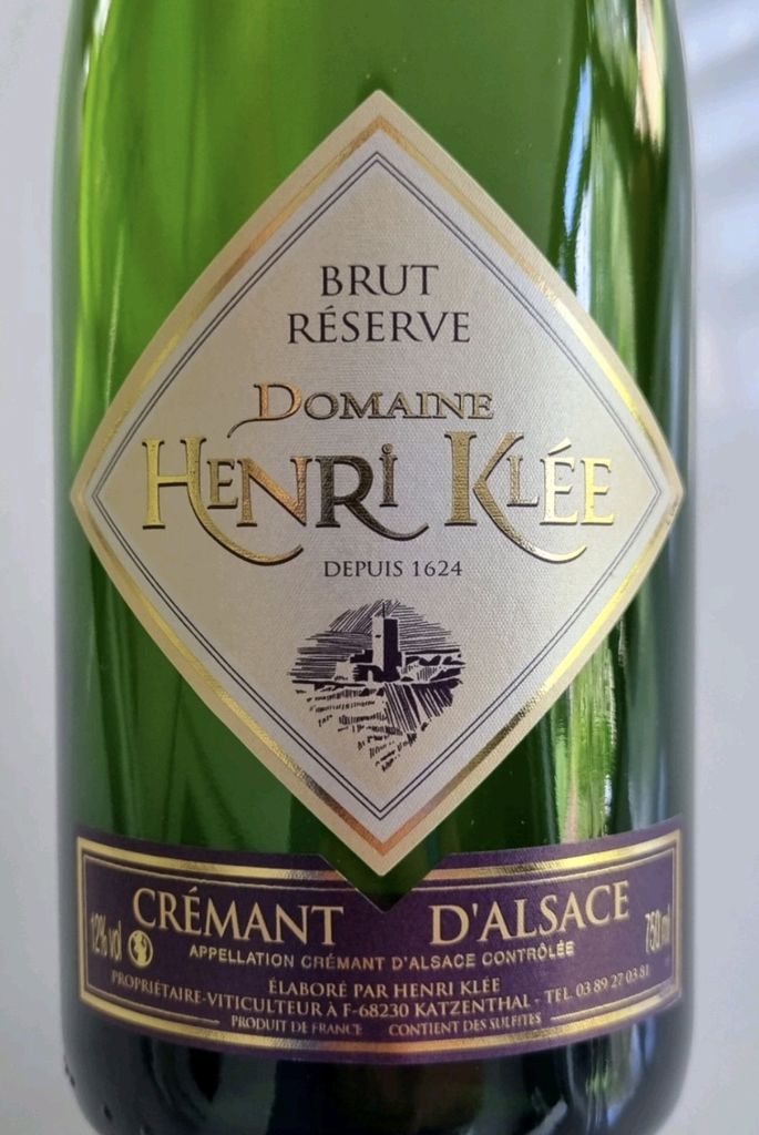 2012 Domaine Henri Klee Crémant d'Alsace, France, Alsace, Crémant d ...