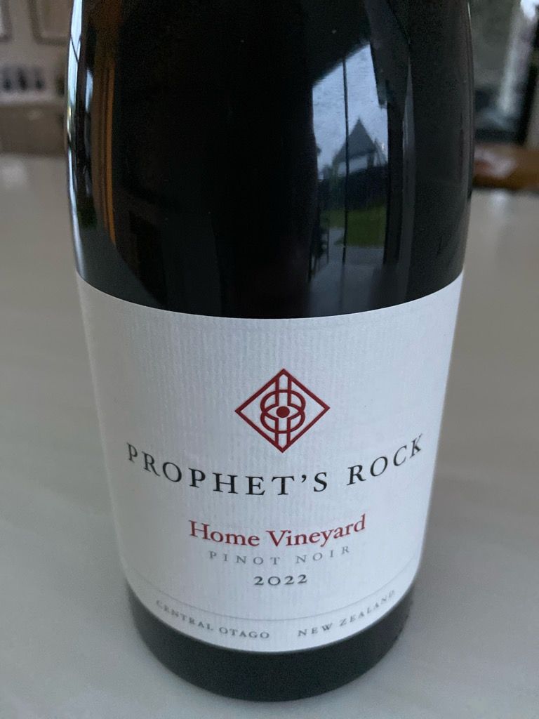 2022 Prophets Rock Pinot Noir Home Vineyard, New Zealand, South Island ...
