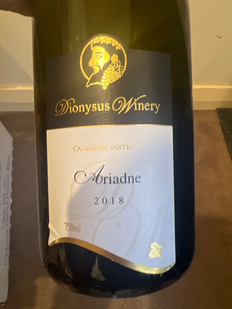 NV Dionysus Winery Ariadne, Australia, New South Wales, Southern New ...