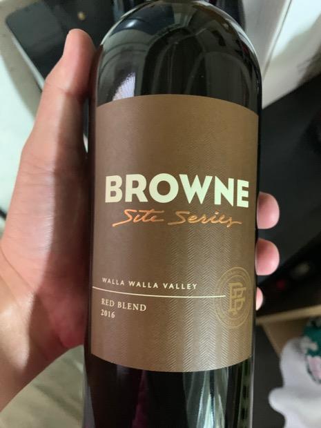 2016 Browne Family Vineyards Site Series Red Blend Walla Walla Valley ...