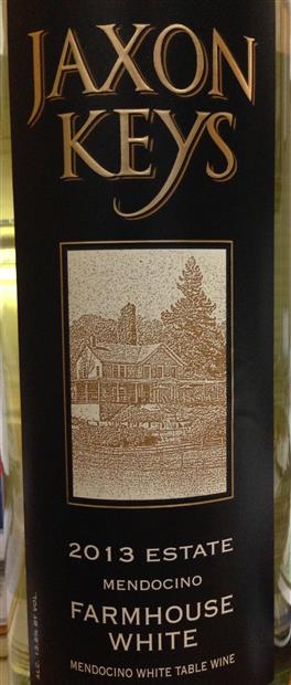 2013 Jaxon Keys Farmhouse White, USA, California, North Coast ...