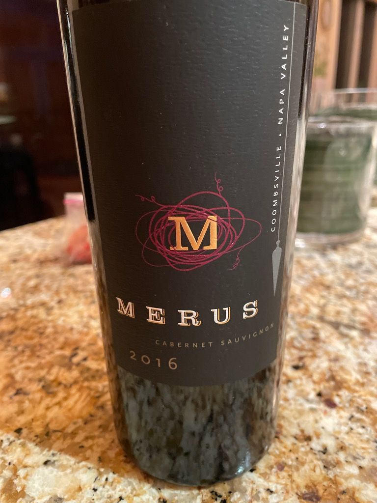 2016 Merus Cabernet Sauvignon Coombsville, USA, California, Napa Valley ...
