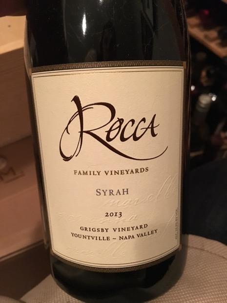 2013 Rocca Family Vineyards Syrah Grigsby Vineyard, USA, California ...