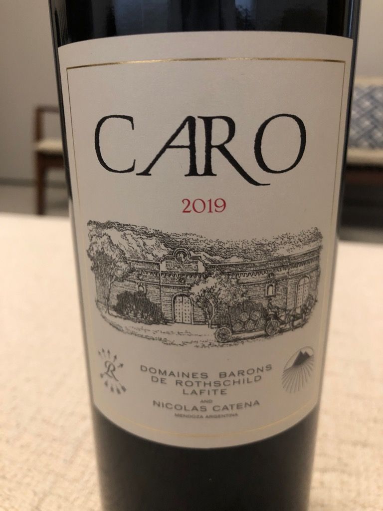 2019 Bodegas Caro (Barons de Rothschild / Catena) Caro, Argentina ...