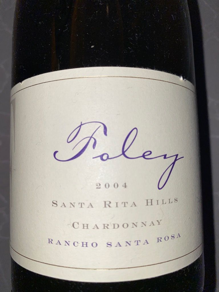 2004 Foley Estates Chardonnay Rancho Santa Rosa, USA, California ...