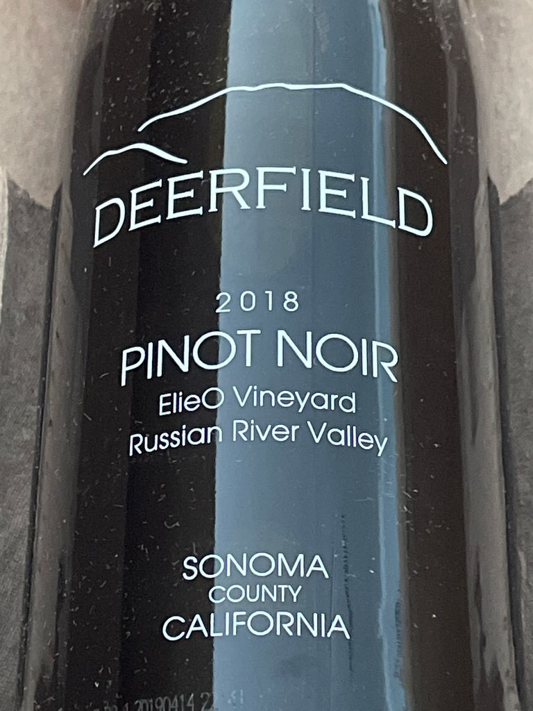 2017 Deerfield Ranch Pinot Noir, USA, California, Sonoma County ...