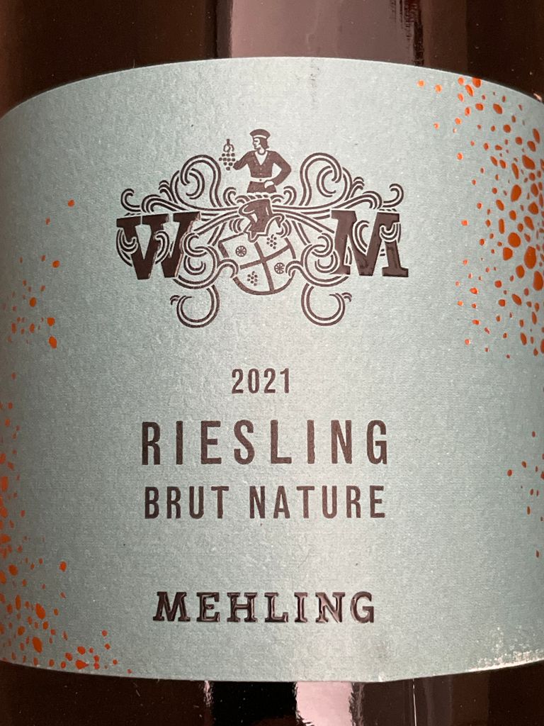 2021 Weingut Mehling Riesling Brut Nature, Germany, Pfalz - CellarTracker