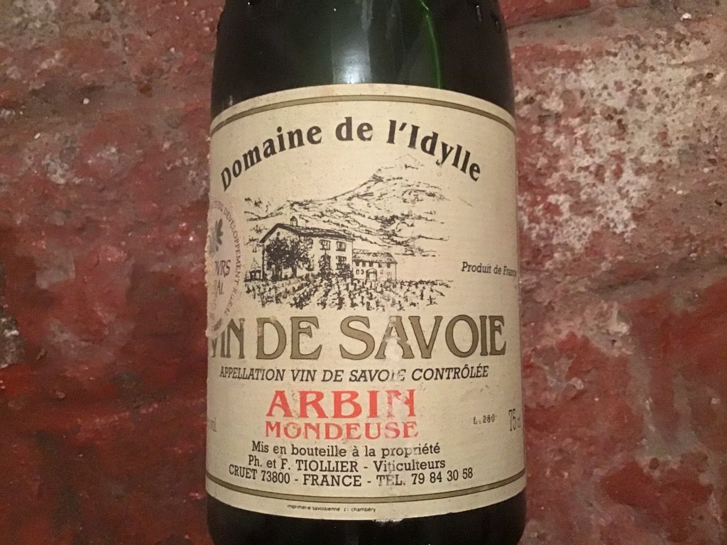 1992 Domaine de L'Idylle Mondeuse Vin de Savoie Arbin, France, Savoie ...