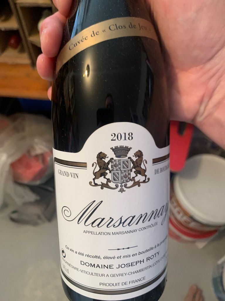 2018 Domaine Joseph Roty Marsannay Le Clos de Jeu, France, Burgundy ...