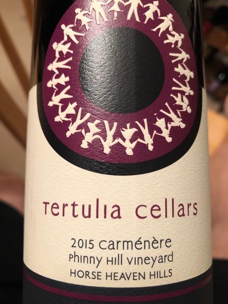 2015 Tertulia Cellars Carménère Phinny Hill Vineyard, USA, Washington ...